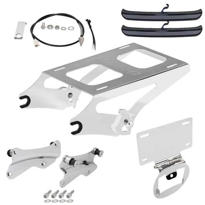 Chrome Detachable Tour Pack Luggage Conversion Kit for Harley® Touring ...