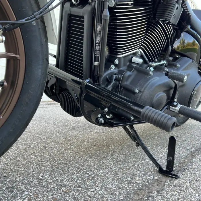 Black Highway Peg Crash Bar for Harley® Low Rider / Street Bob '18-'24 ...
