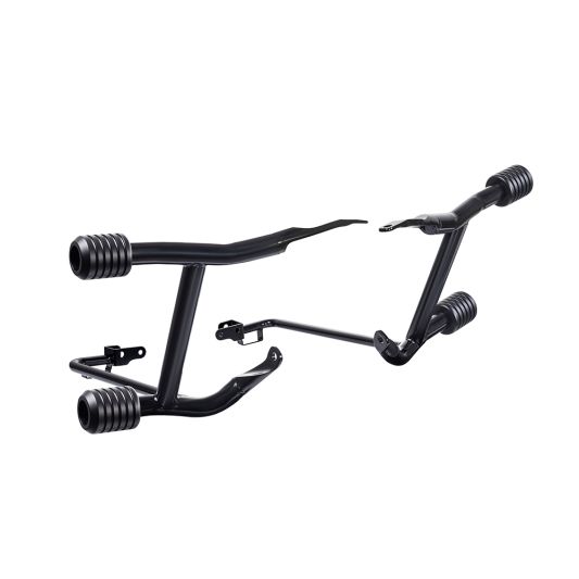Black ProTek Rear Performance Crash Bar Saddlebags Guards for '14-'25 ...