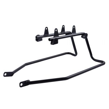 BLACK HARD SADDLEBAGS CONVERSION BRACKETS FOR M8 LOW RIDER S/ ST ...